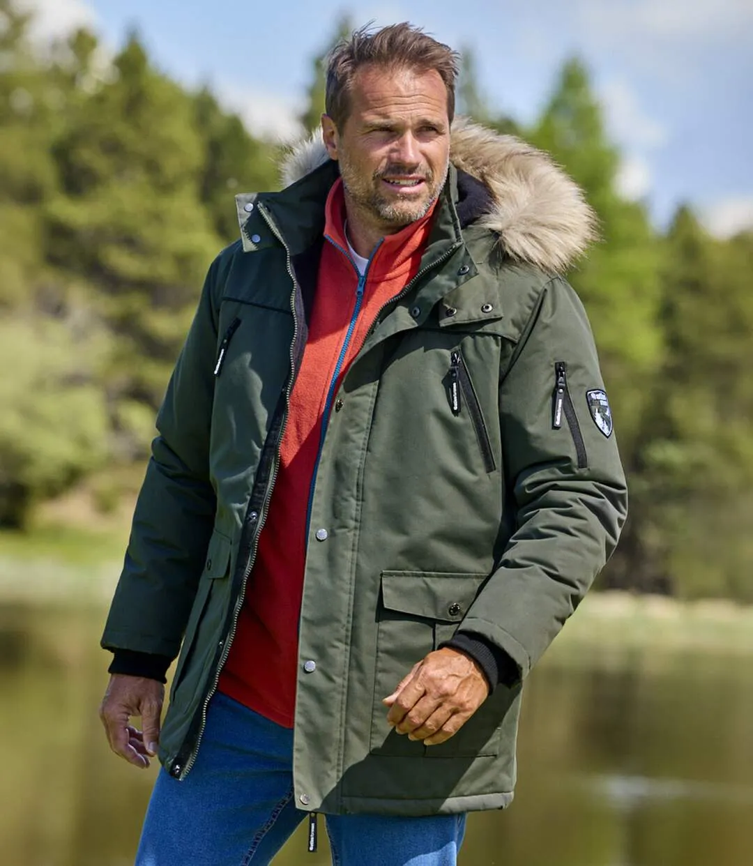 Men's Khaki High-Protection Winter Parka | Atlas For Men