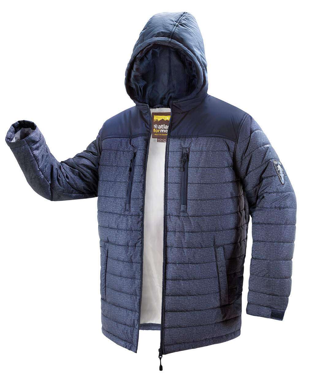 Men's Blue Padded Winter Parka | Atlas For Men