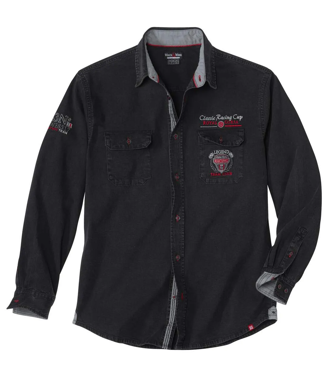 Schwarzes Jeanshemd von Winch & Wheel | Atlas For Men