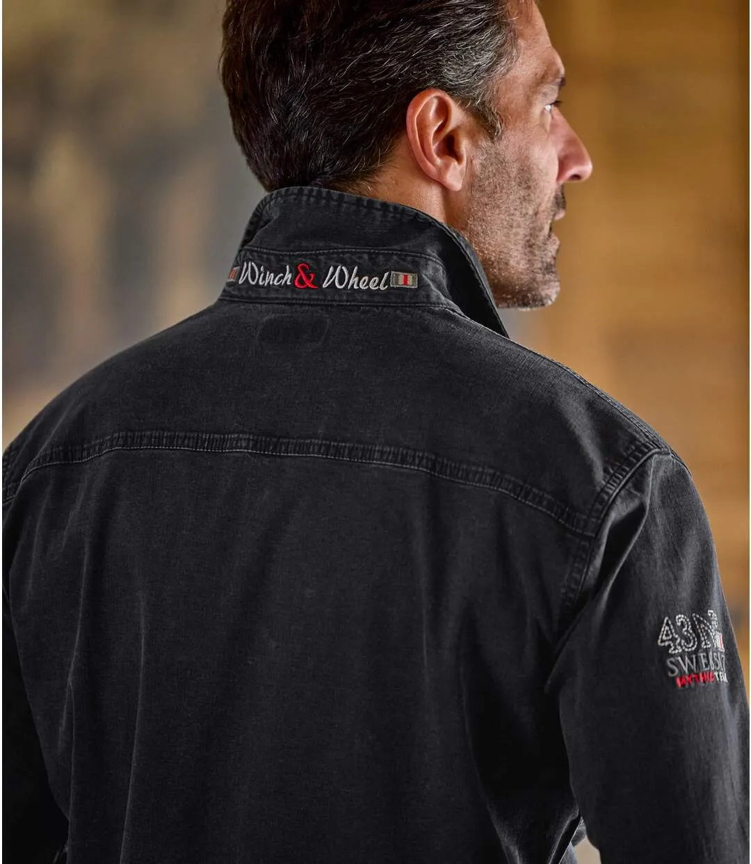 Schwarzes Jeanshemd von Winch & Wheel | Atlas For Men