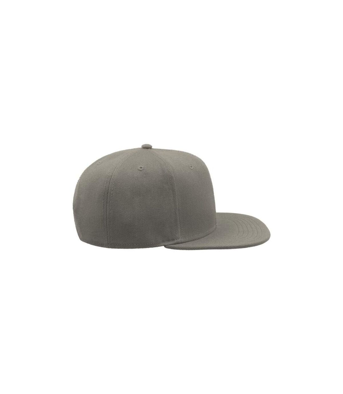 Atlantis Snap Back Flat Visor 6 Panel Cap (Grey) - UTAB213 | Atlas For Men