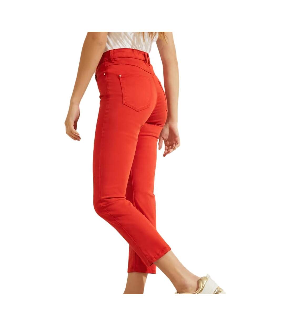 Jeans femme GUESS - Rouge, 23€99