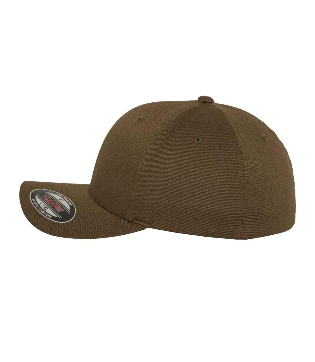Unisex Adult Wooly Combed Baseball Cap Olive Flexfit | Atlas For Men