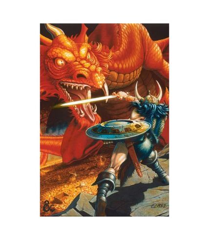 Dungeons & Dragons Classic Battle Poster (Red/Blue) (91.5cm x 61cm x 0 ...