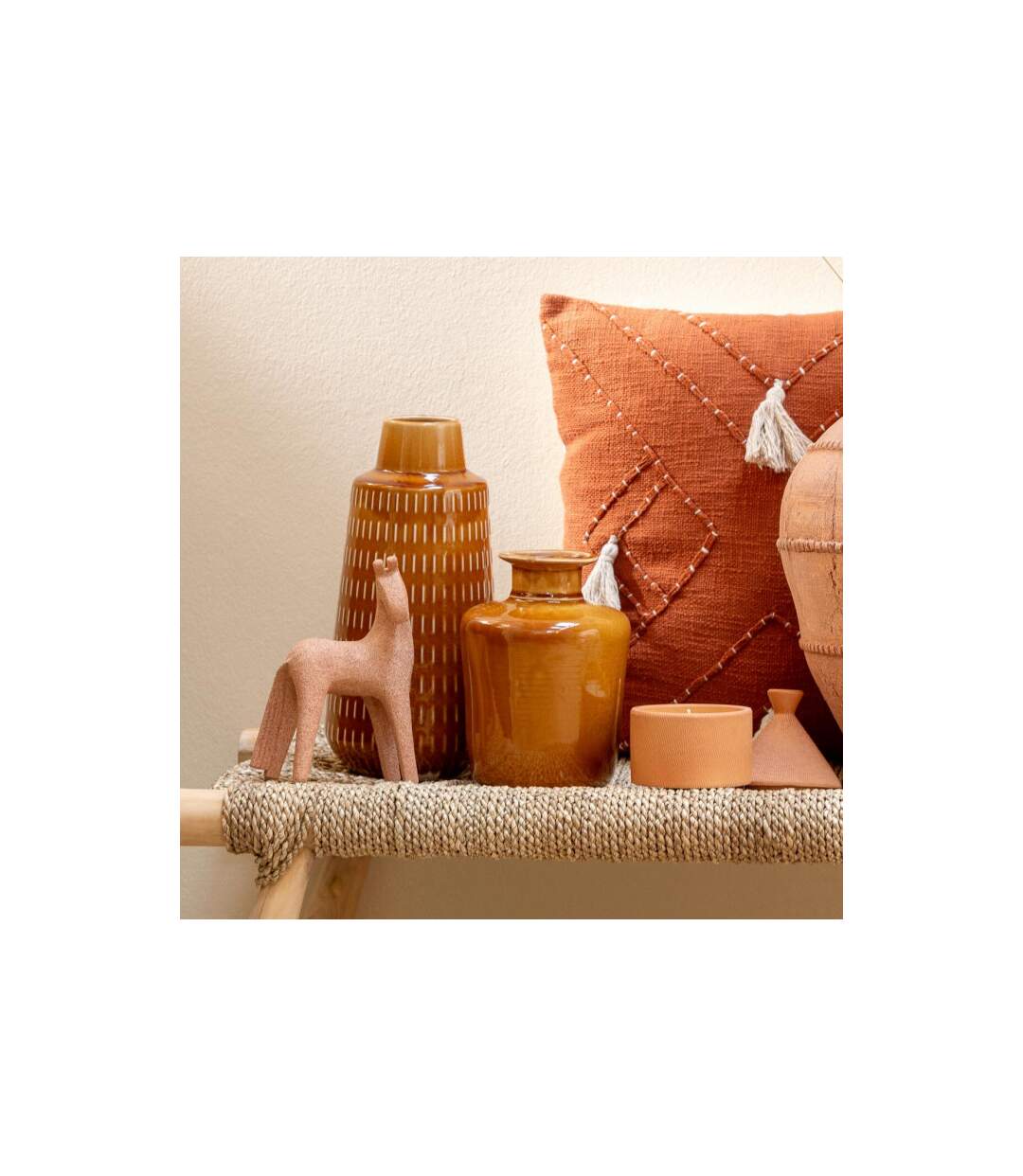 Vase Déco en Porcelaine Nova 20cm Moutarde | Atlas For Men