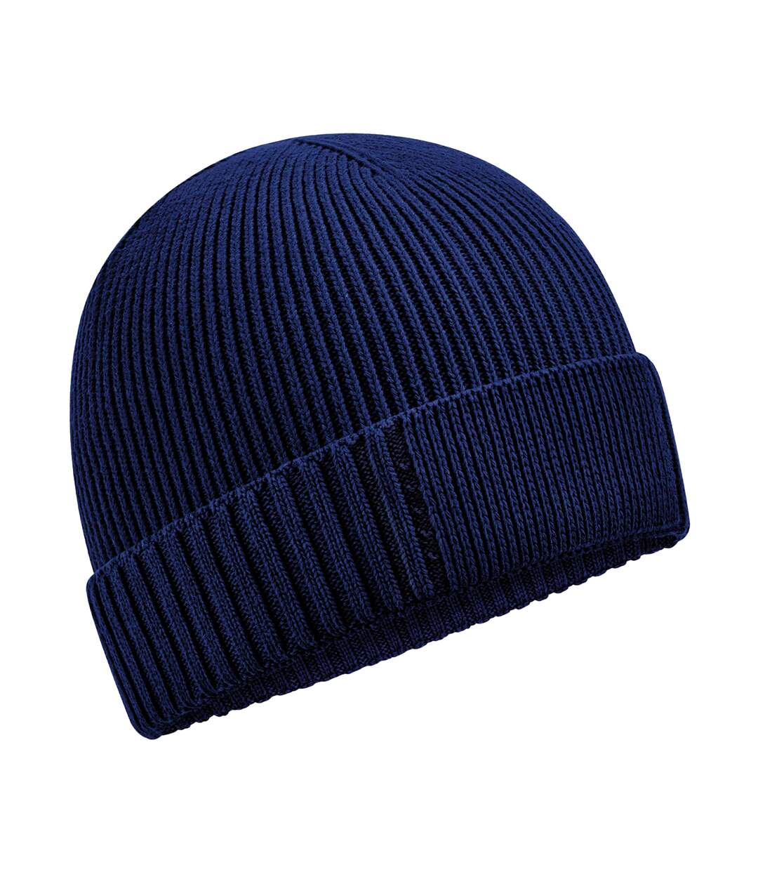 Unisex Adult Patch Organic Cotton Beanie Oxford Navy Beechfield | Atlas ...