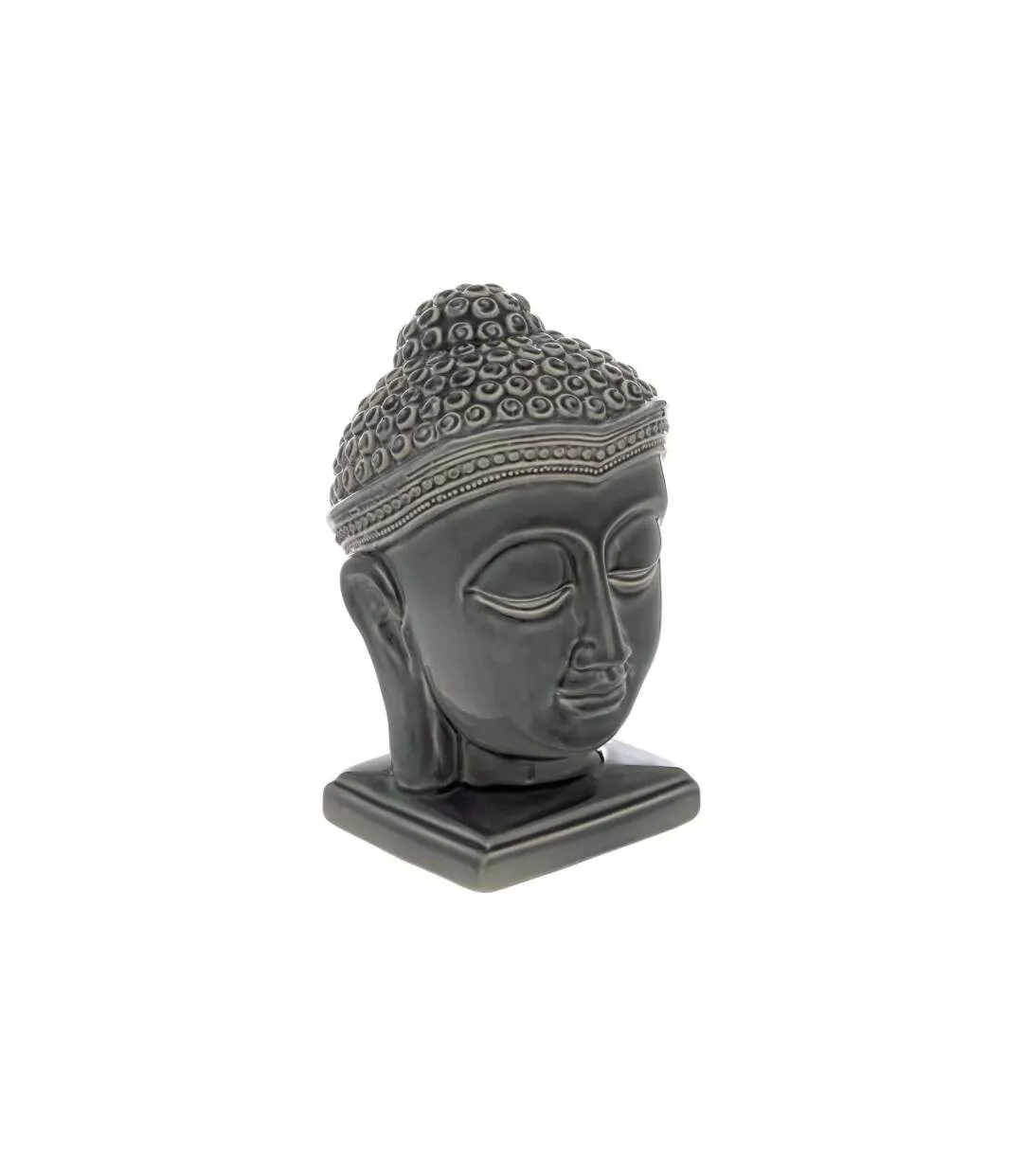 Tête Bouddha Déco en Céramique Yola 22cm Gris | Atlas For Men