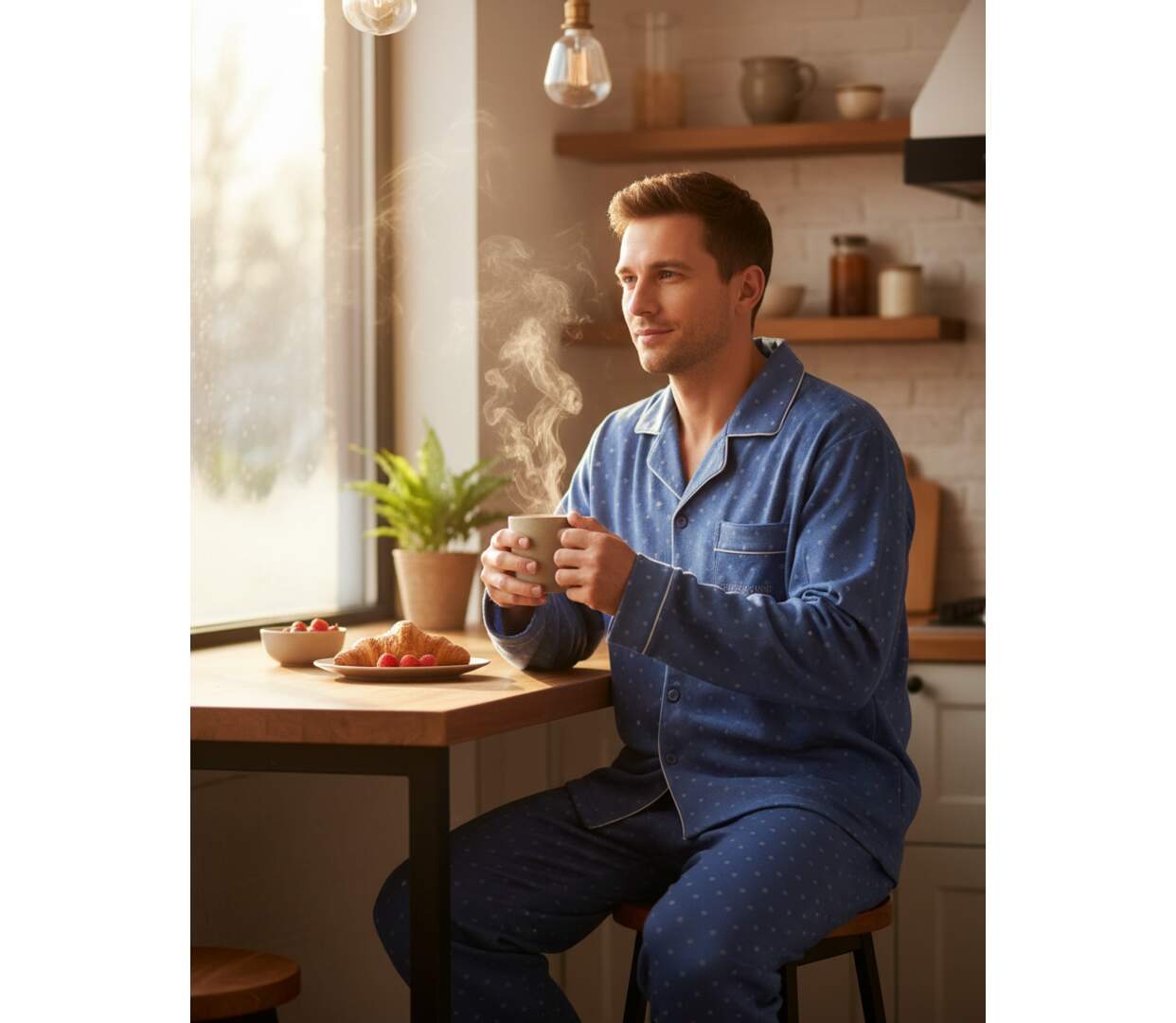 Pyjamas polaire homme Ozabi - Existe en 3 couleurs, 34€90