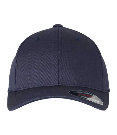 Unisex Adult Wooly Combed Baseball Cap Dark Navy Flexfit | Atlas For Men