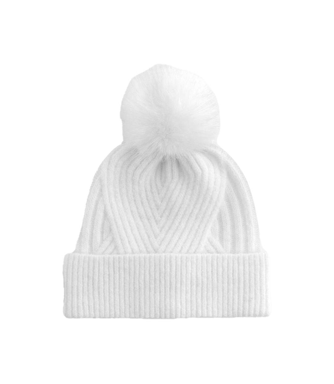 Unisex Adult Snow Luxe Beanie White Beechfield | Atlas For Men