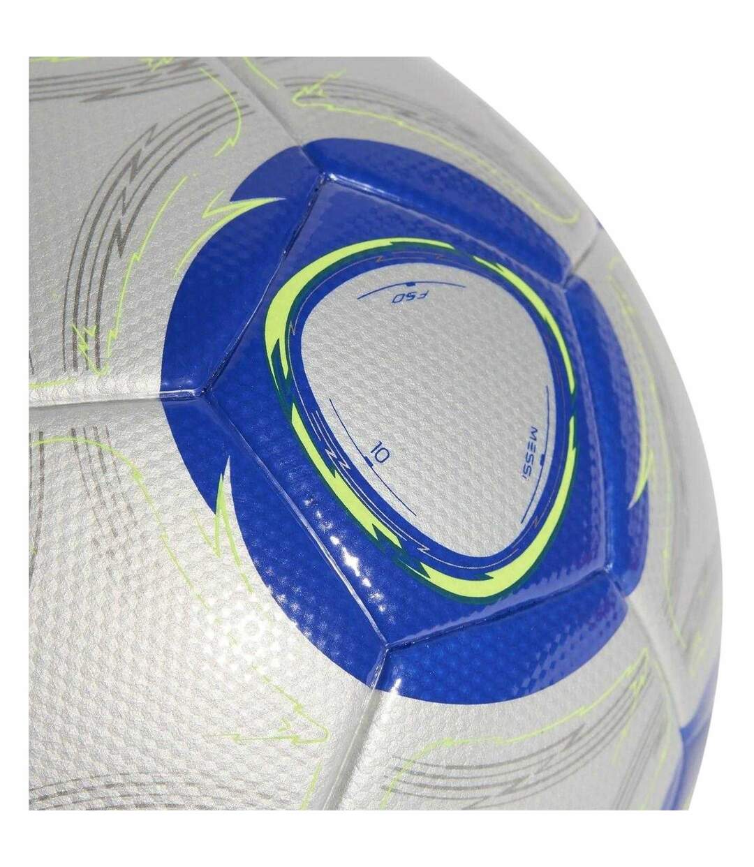 Unisex Adult Messi F50 Football 5 Silver Blue Adidas | Atlas For Men