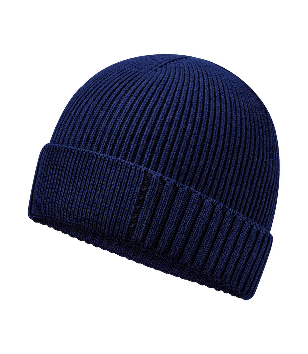 Unisex Adult Patch Organic Cotton Beanie Oxford Navy Beechfield | Atlas ...