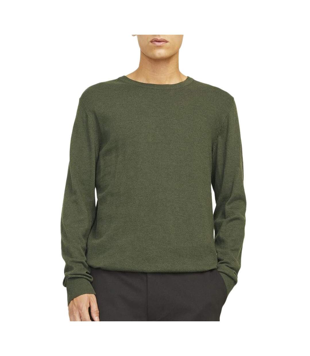 Pulls homme Jack & Jones - Kaki, 11€99