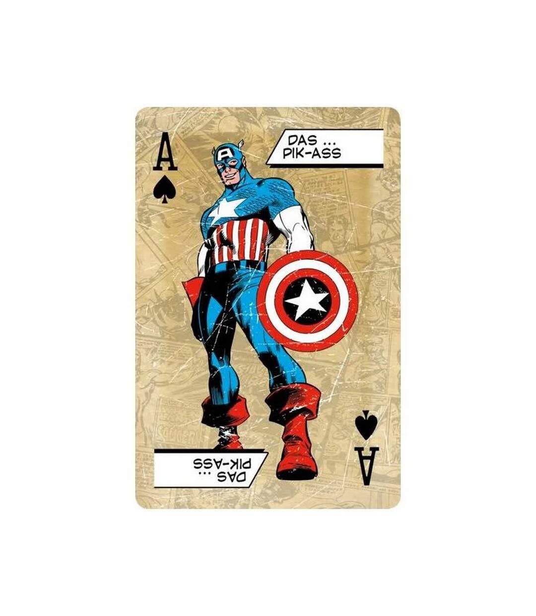 Comic Cover Playing Card Deck One Size Multicoloured Captain America ...