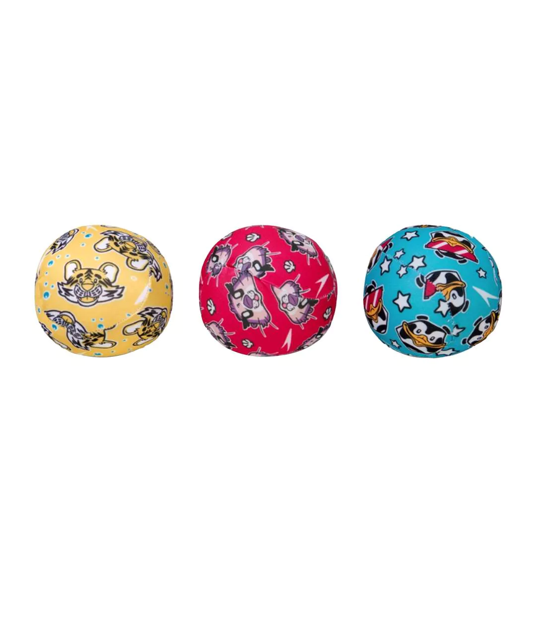 Pack Of 3 Learn To Swim Character Water Balls One Size Yellow Red Blue ...