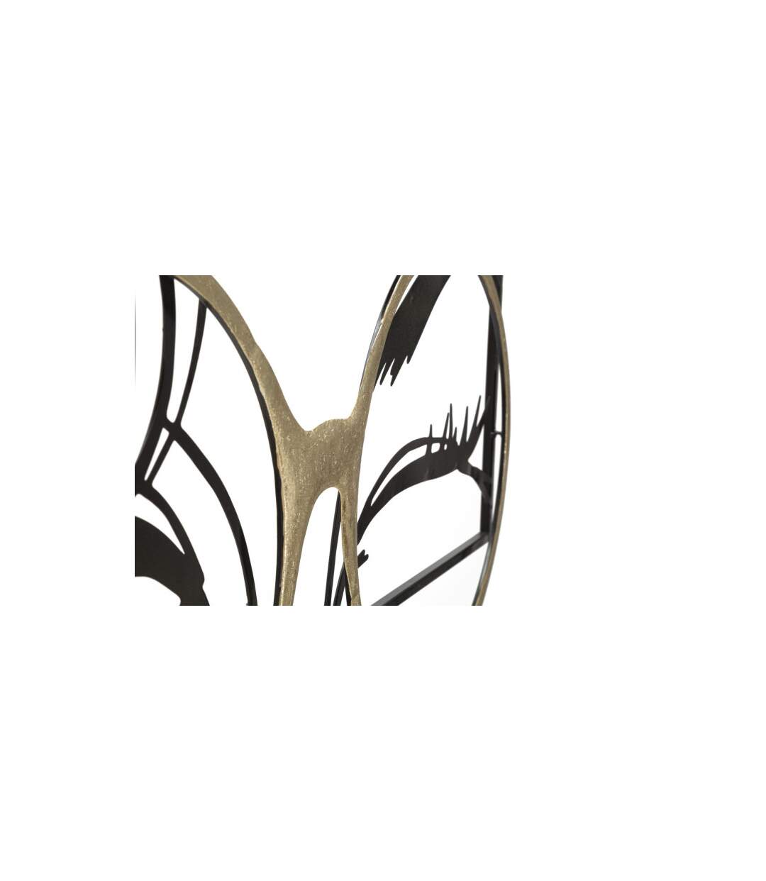 Décoration Murale Encadrée en Métal Eyewear 89cm Noir & Or | Atlas For Men