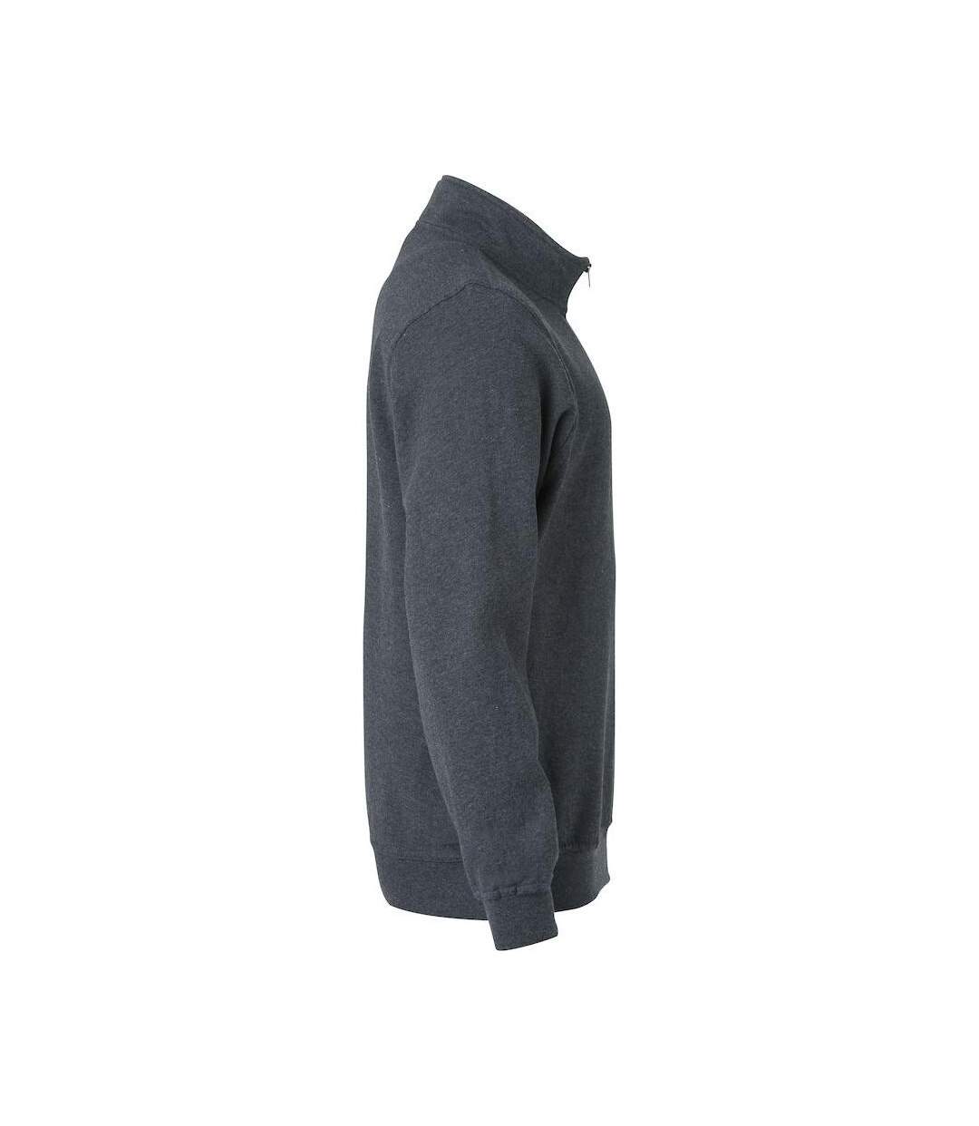 Unisex Adult Basic Half Zip Sweatshirt Anthracite Melange Clique | Atlas For Men