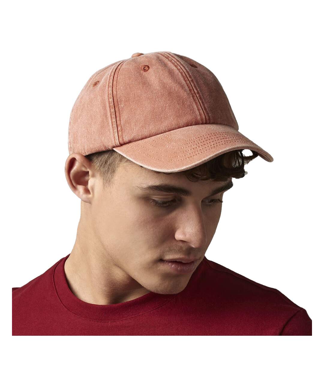 Unisex Adult Vintage Low Profile Cap Peach Beechfield | Atlas For Men