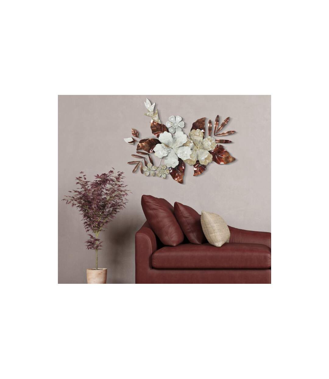 Décoration Murale en Métal Bouquet 83cm Multicolore | Atlas For Men