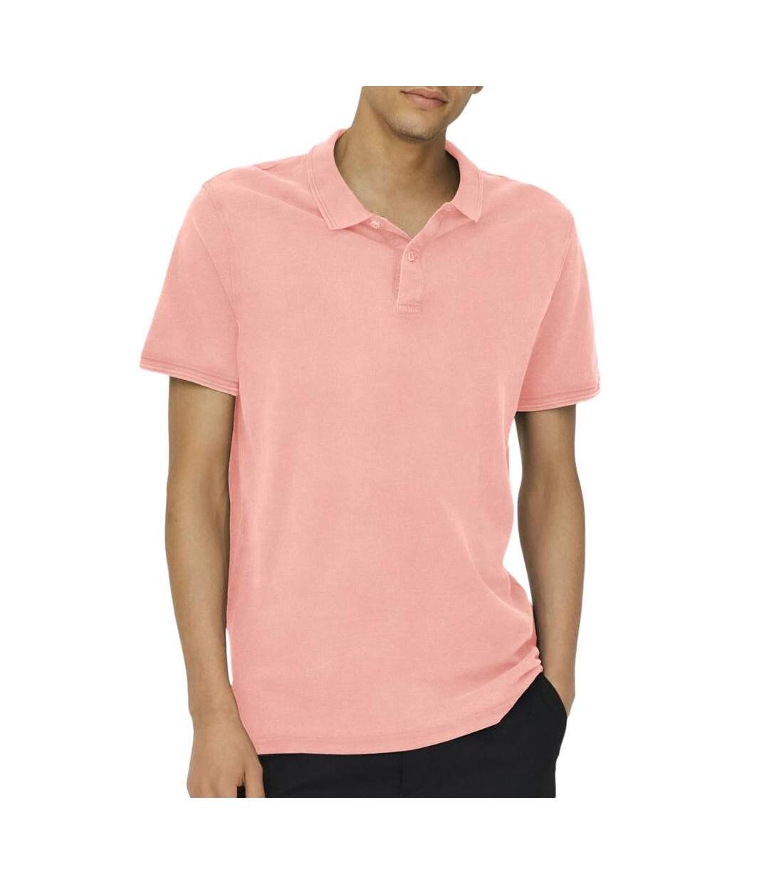 Polos homme Only & Sons - Rose, 11€99