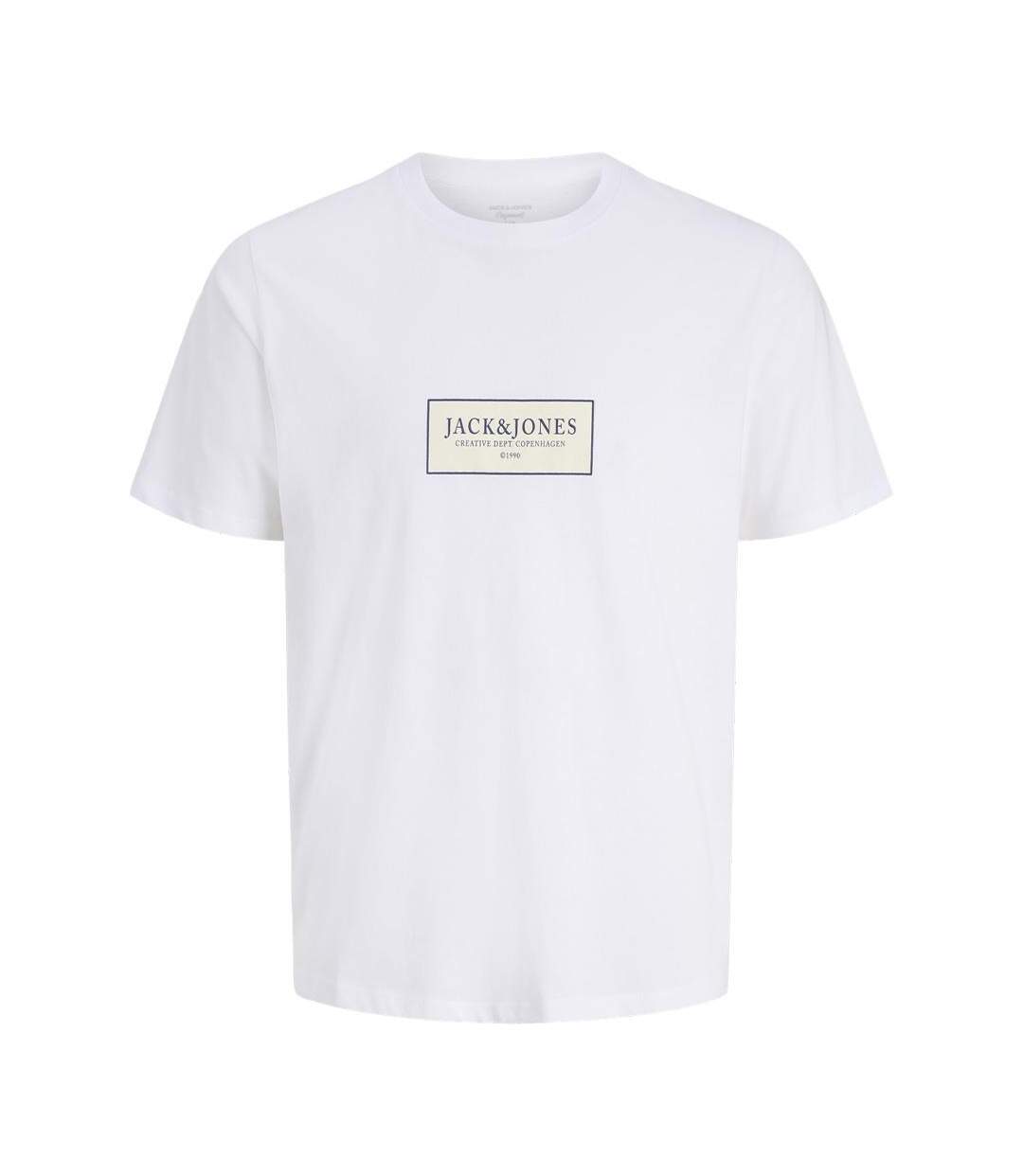 Tee-shirts homme Jack & Jones - Blanc, 10€99