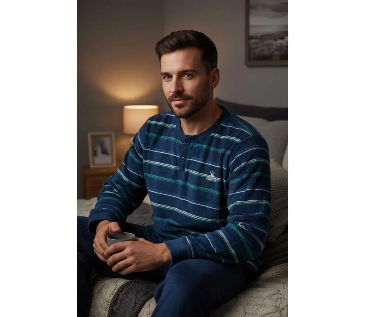 Pyjamas polaire homme Ozabi - Existe en 3 couleurs, 30€90