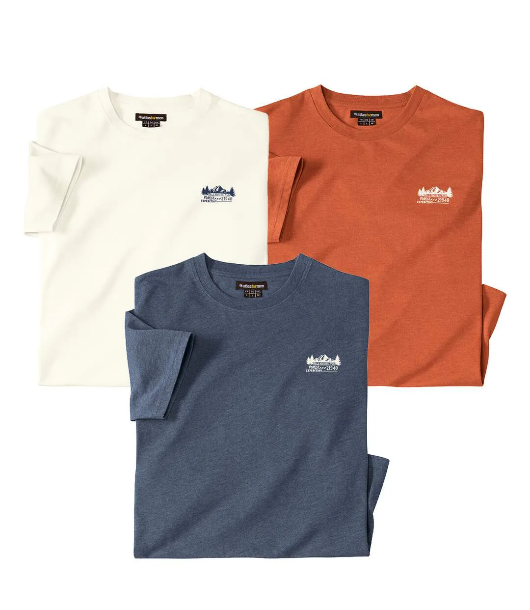 Set van 3 T-shirts Forest Expedition | Atlas For Men