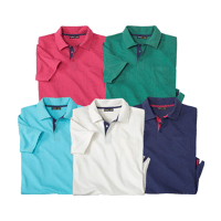 Lot de 5 Polos Unis Summer | Atlas For Men