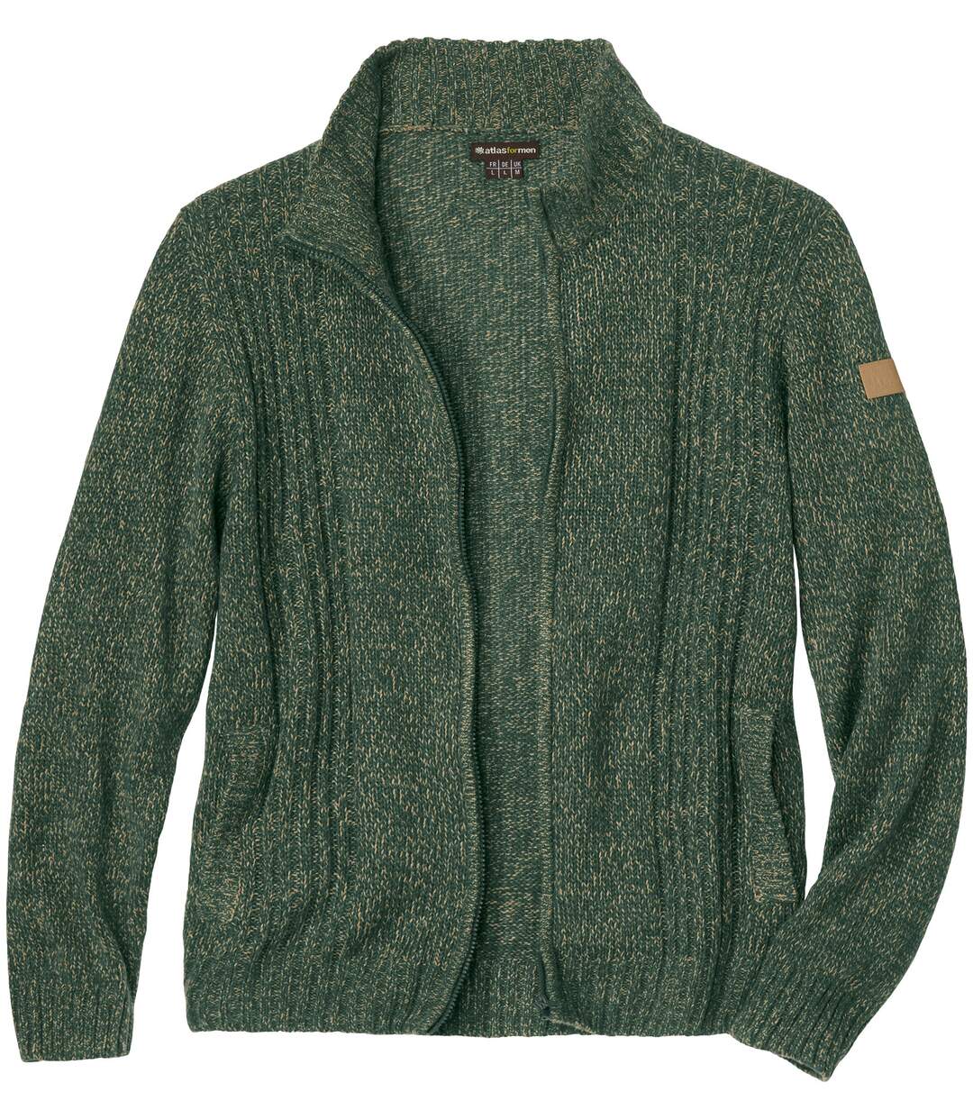 Men's Green Knitted Jacket | Atlas For Men